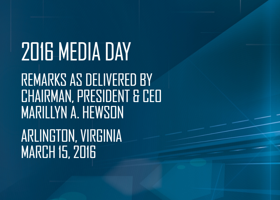 2016 Media Day | Lockheed Martin