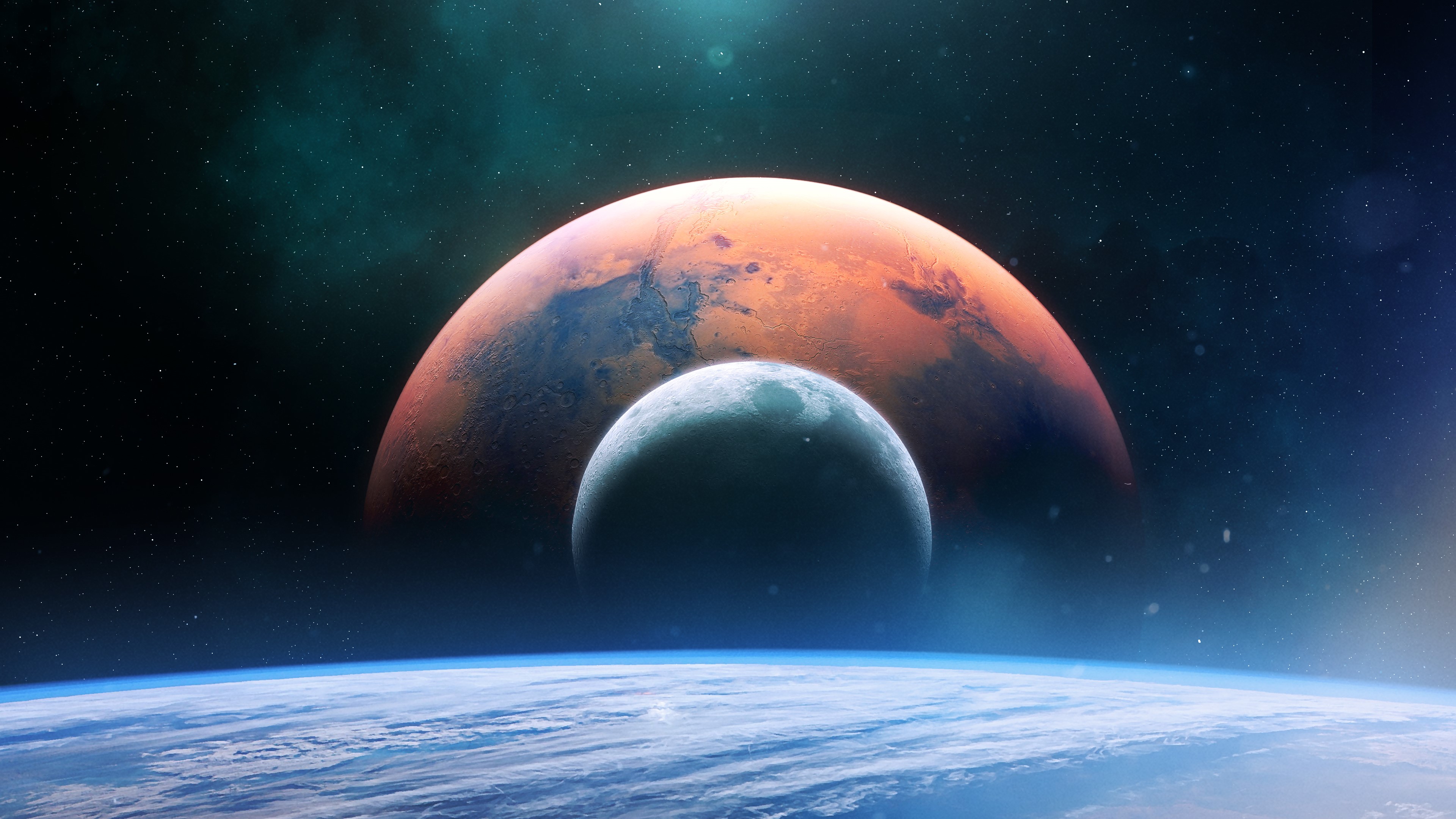 Photo Of Earth And Moon From Mars - The Earth Images Revimage.Org